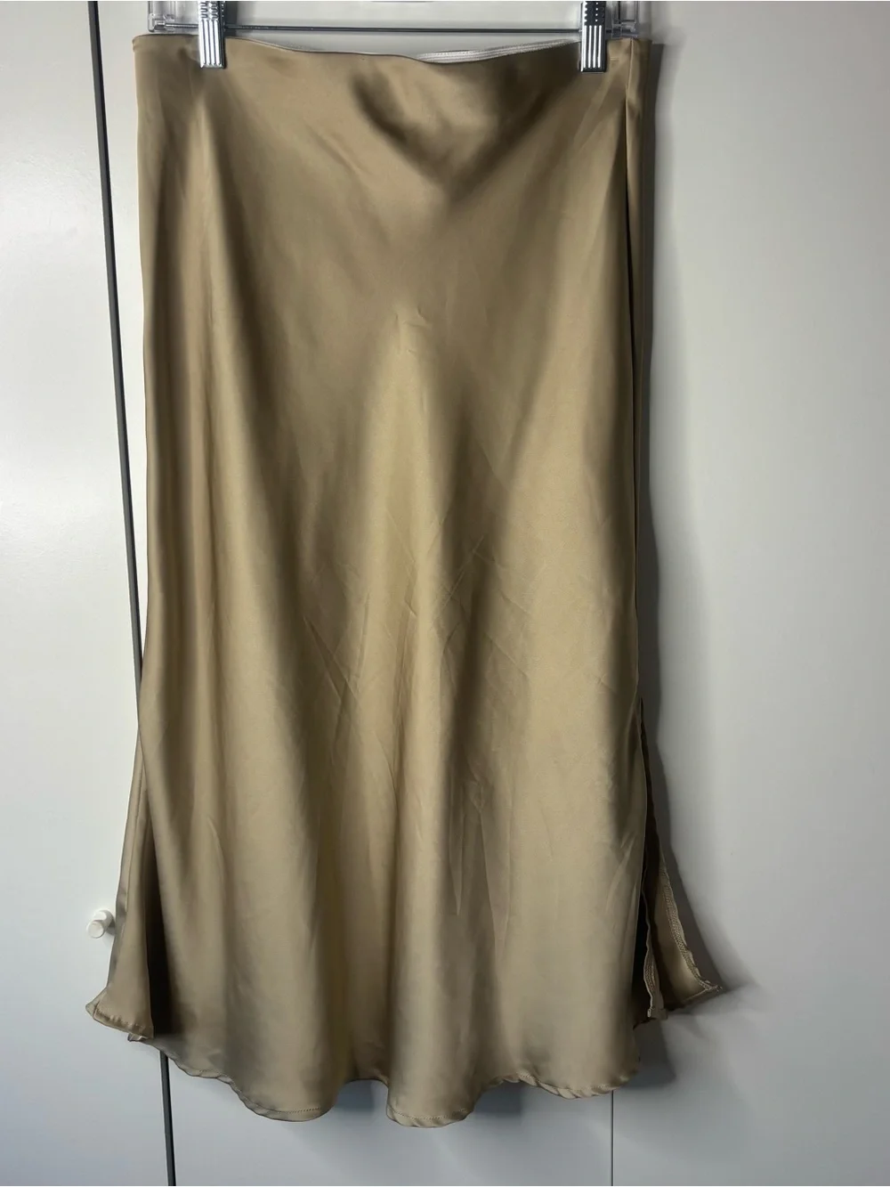Maze Collection | Skirts | Satin Bias Maxi Skirt In Olive Green | Poshmark
